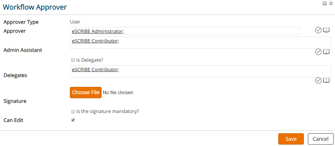 Administrator - Adding Users as Approval Steps in Workflows – eScribe