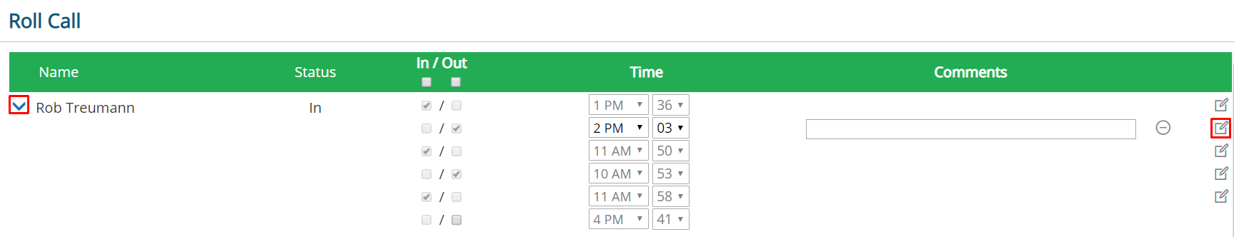 Editing Roll Call Entries – eScribe